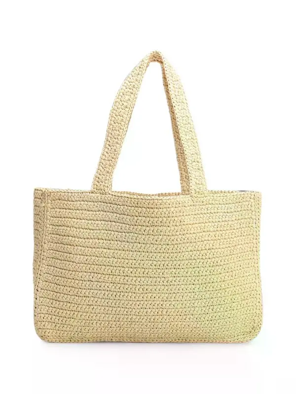 Valentino Garavani Viva Superstar Raffia Shopping Bag - Neutrals