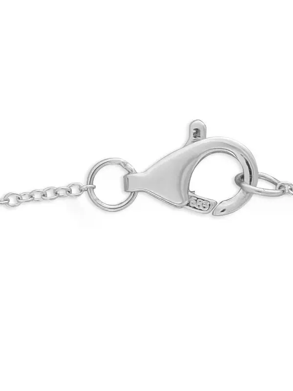 LB EXCLUSIVE 14k White Gold Diamond Heart Pendant Necklace