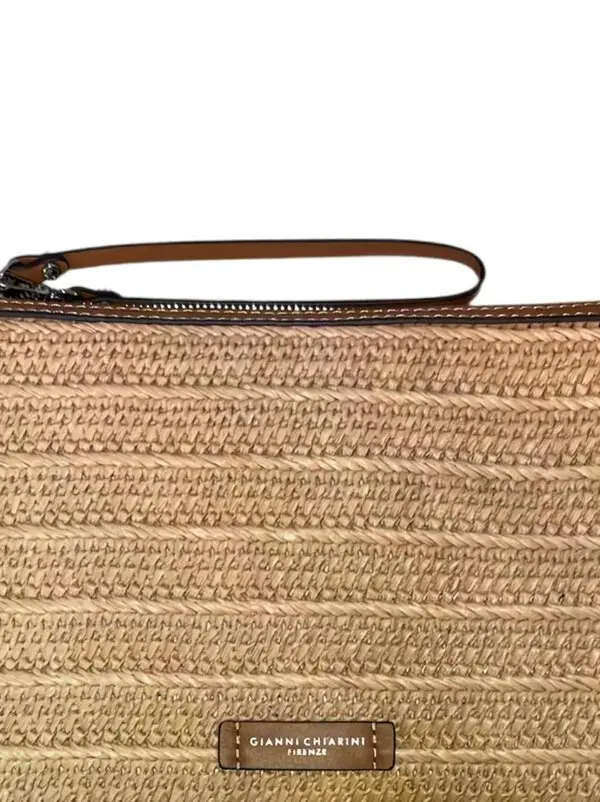 GIANNI CHIARINI Marcella Raffia Clutch