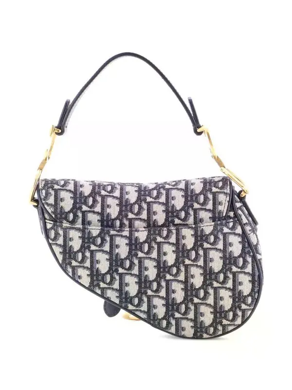 Dior Saddle Handbag Oblique Canvas Mini Shoulder Bag - Blue