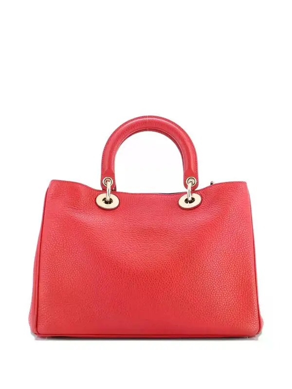 Dior Diorissimo Pebbled Leather Tote Bag