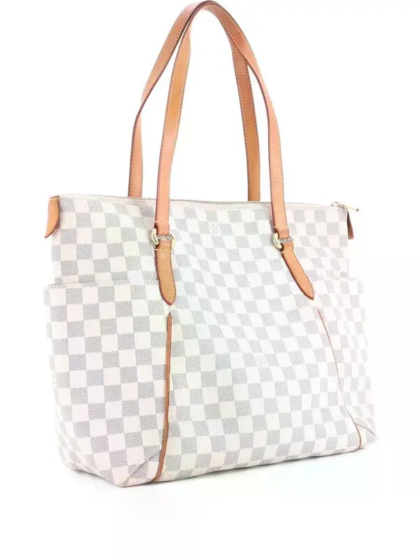 LOUIS VUITTON Totally Handbag Damier Mm Tote Bag - White