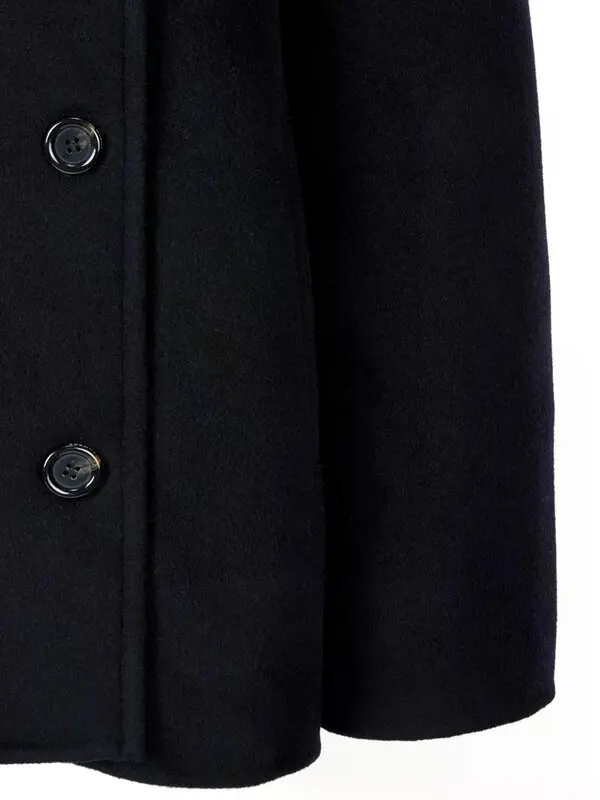 STUDIO TOMBOY Double-breasted Pea Coat - Blue