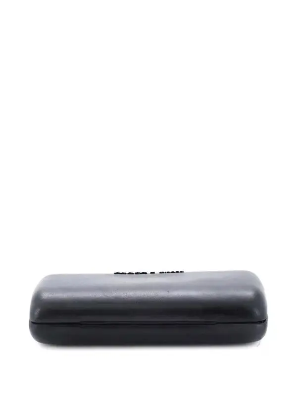 Prada Logo Convertible Chain Box Clutch Bag