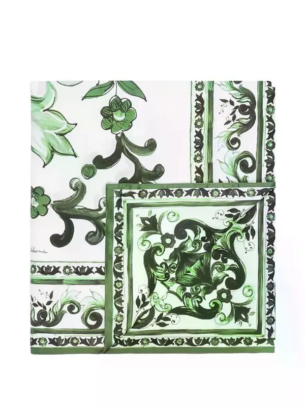 Dolce & Gabbana Floral Duvet Cover - Green