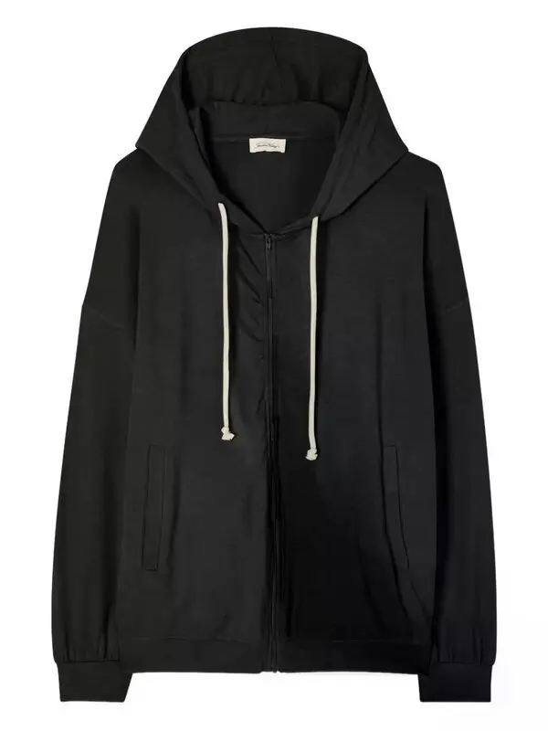 American Vintage Ypawood Zip-up Hoodie - Black