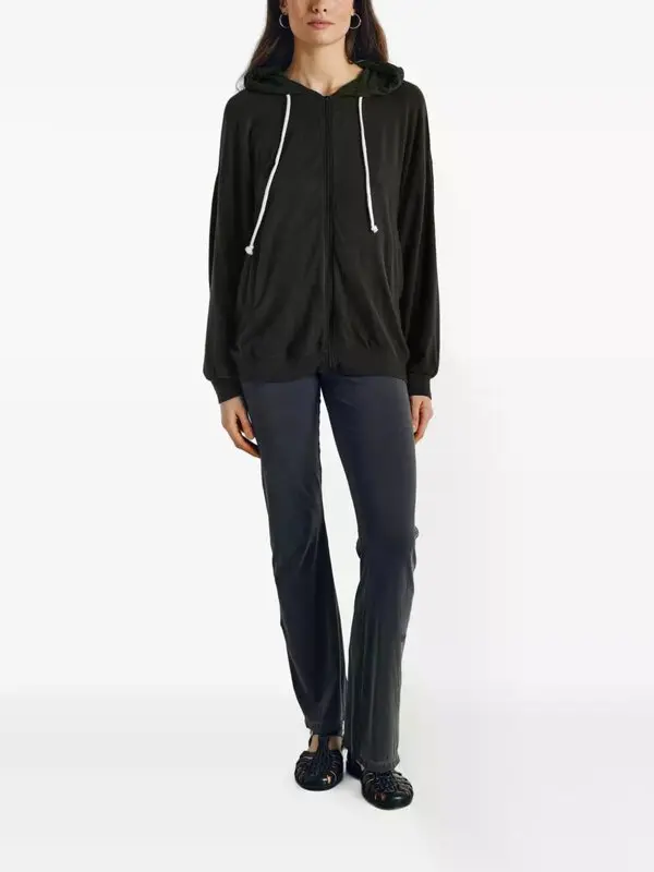 American Vintage Ypawood Zip-up Hoodie - Black