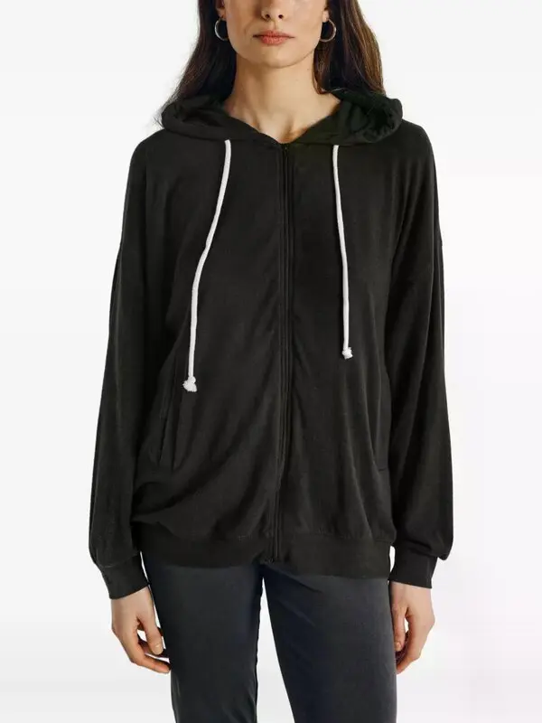 American Vintage Ypawood Zip-up Hoodie - Black