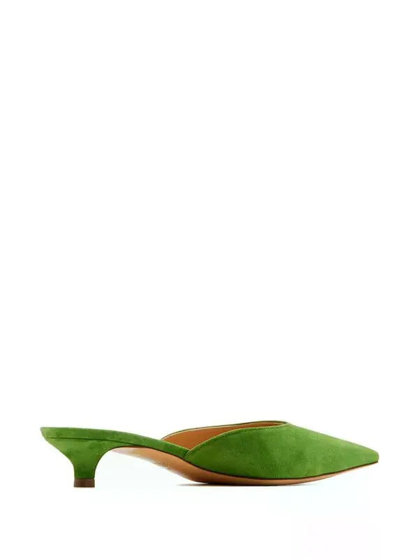 FRANCESCO RUSSO Pointed-toe Suede Mules