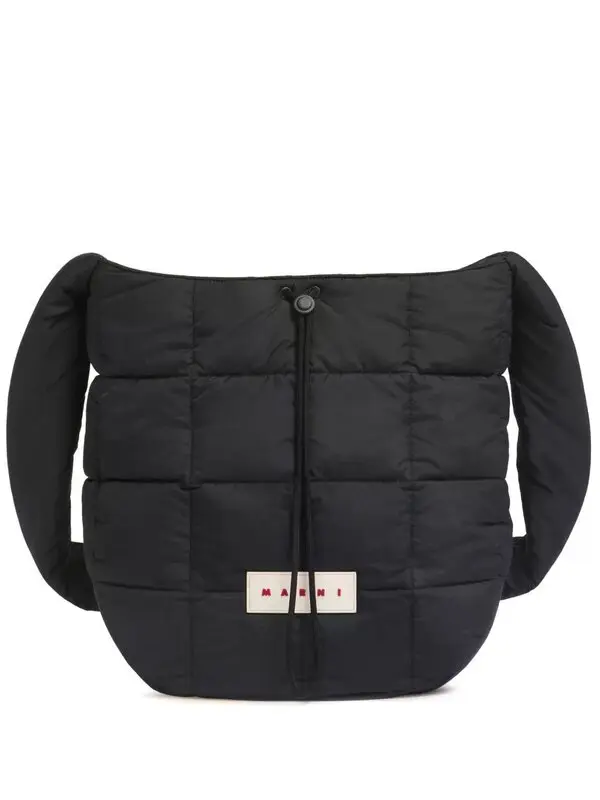 Marni Quilted Shoulder Bag - Black