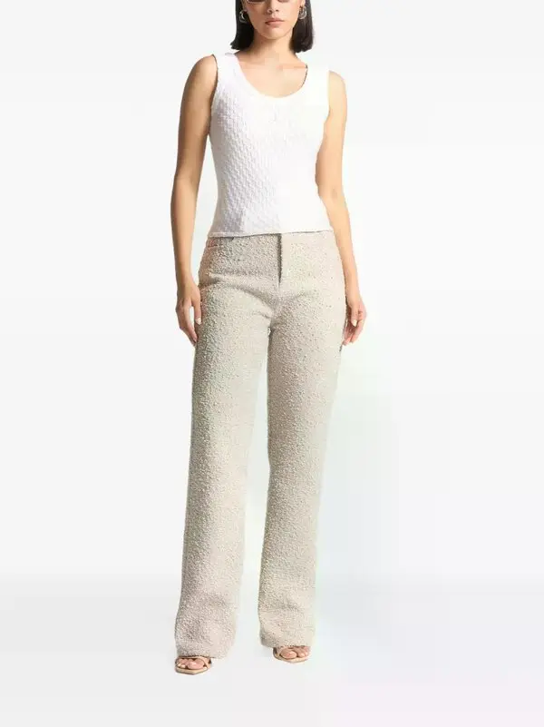 Manière De Voir Textured Straight Leg Jeans