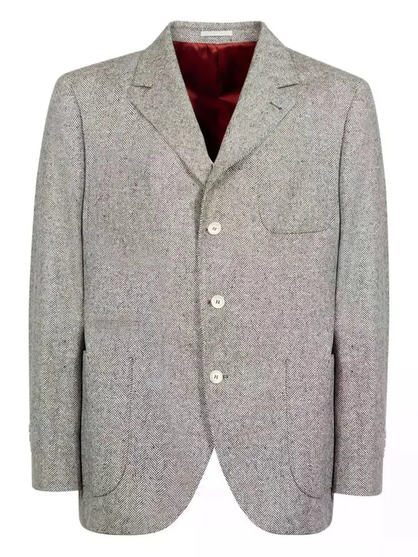 Brunello Cucinelli Herringbone Blazer