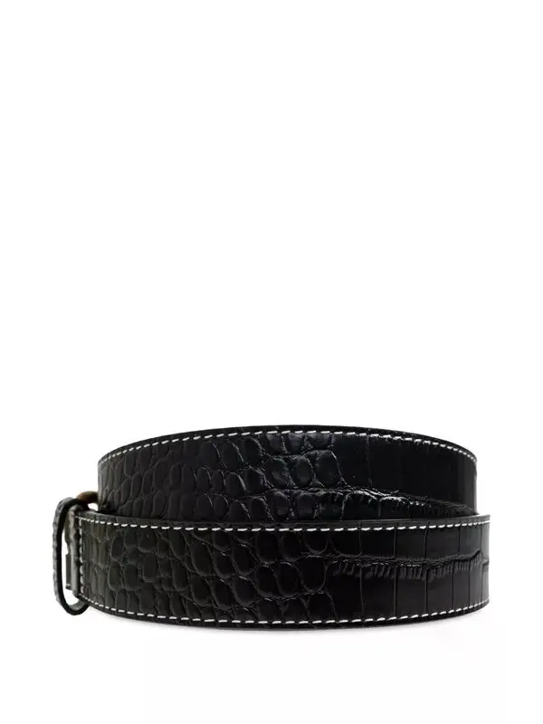 DUKE + DEXTER Ellis Croc-effect Belt