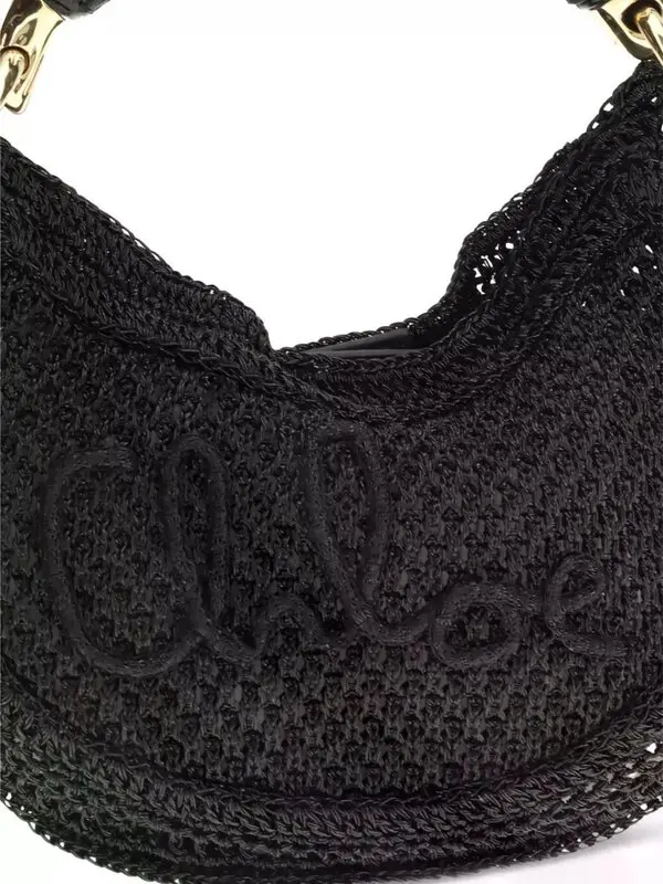 Chloé Raffia Mini Bag - Black