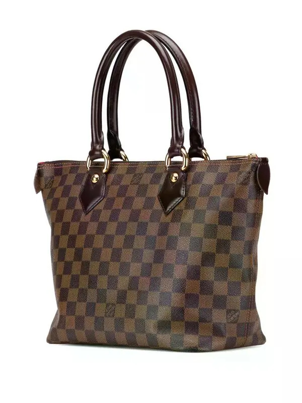 LOUIS VUITTON 2007 Damier Ebene Saleya Pm Handbag - Brown