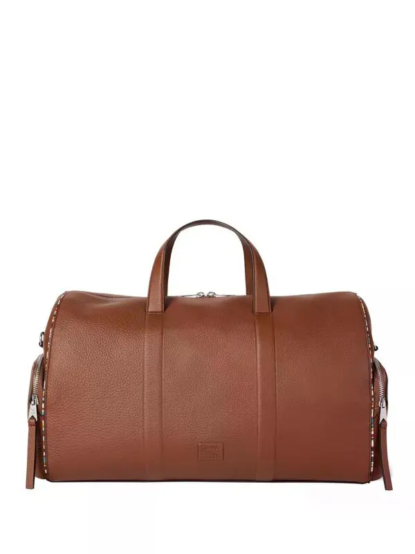 Paul Smith Zip-detail Leather Holdall - Brown