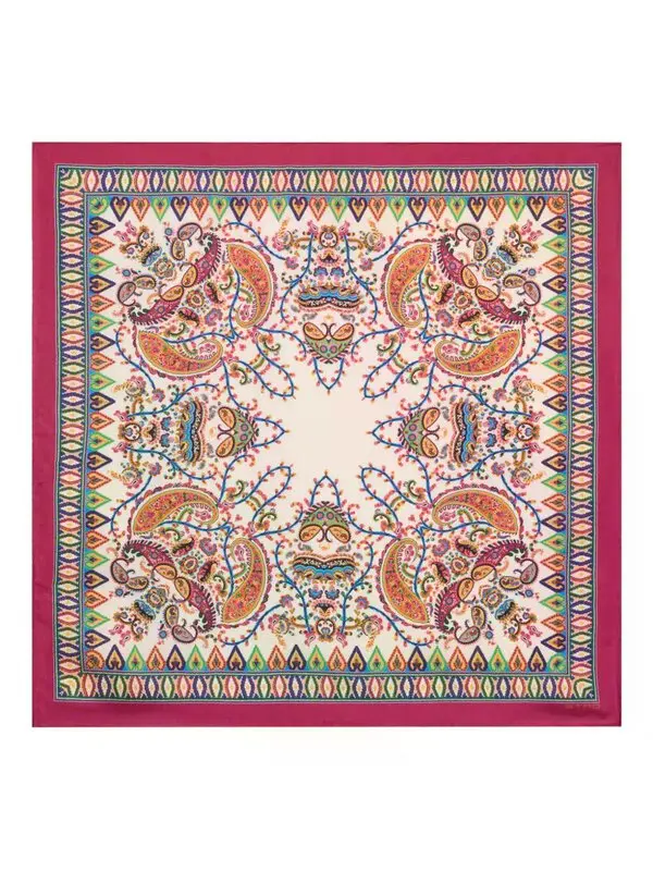 Etro Paisley-print Scarf - Neutrals