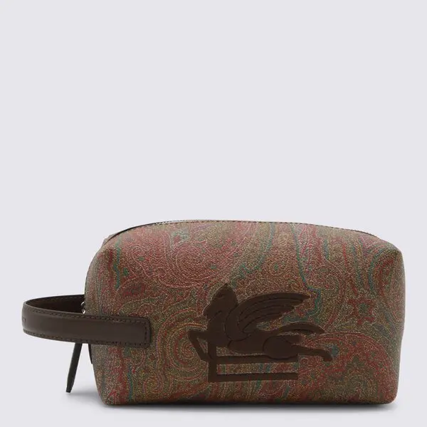 Etro Patterned Pouch With Logo - Arnica