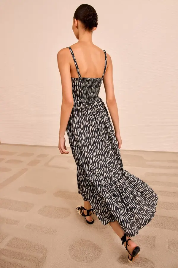 Ulla Johnson Nadine Cami Midi Dress - Graphite | Editorialist