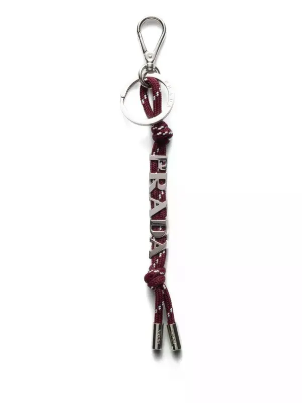 Prada Speedrock Cord Keyring - Red