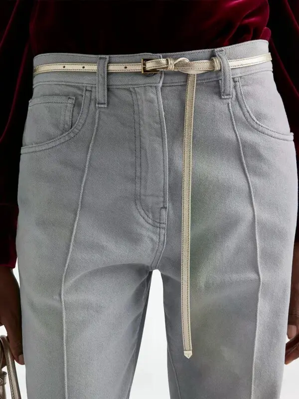Prada Buckle Leather Belt - Neutrals