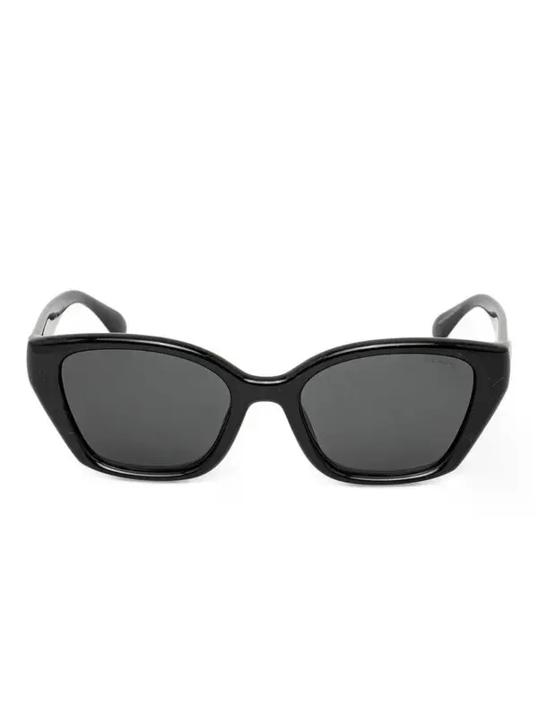 COACH C Logo-plaque Cat-eye Sunglasses - Black