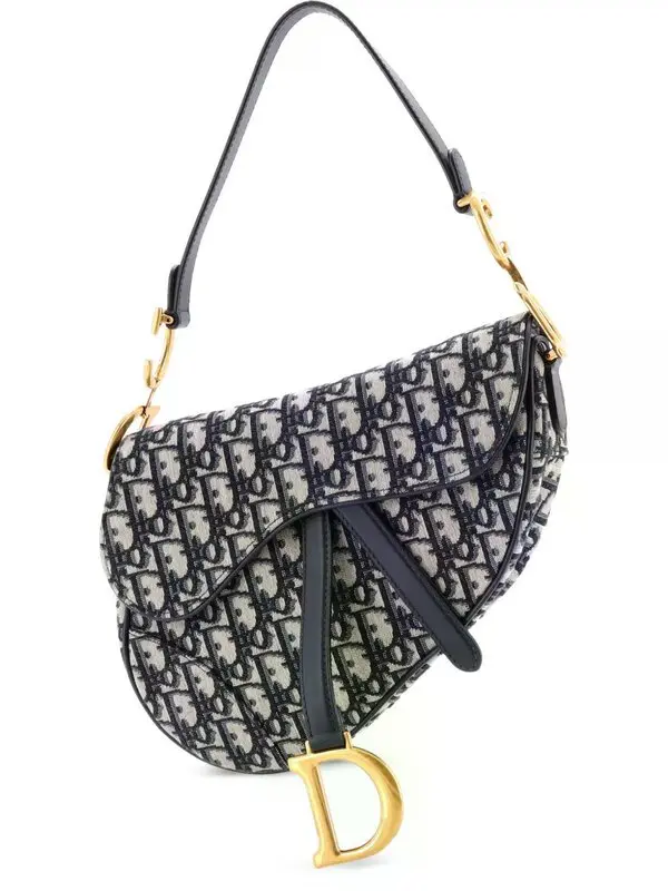 Dior Saddle Handbag Oblique Canvas - Blue
