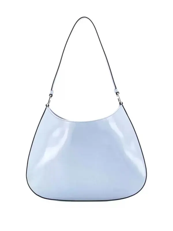 Prada Cleo Shoulder Bag Spazzolato Leather Hobo Bag - Blue