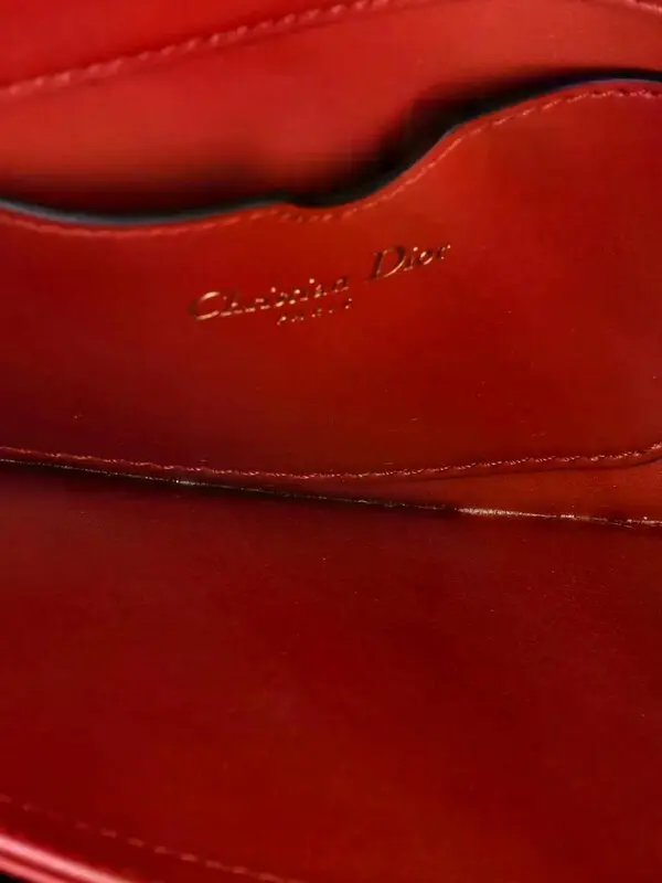 Dior Bee Leather Clutch Bag - Red