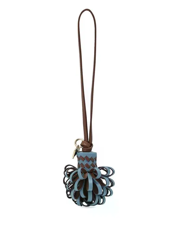 Miu Miu Engraved-logo Keyring - Blue