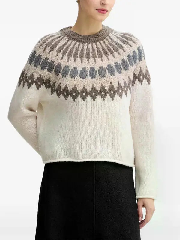 Marc O'polo Patterned Round-neck Sweater
