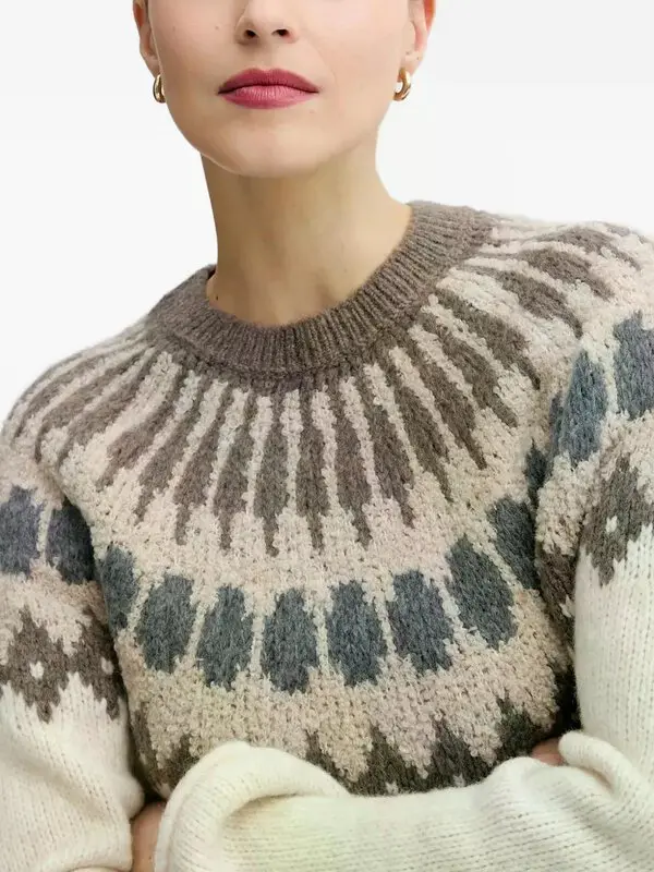 Marc O'polo Patterned Round-neck Sweater