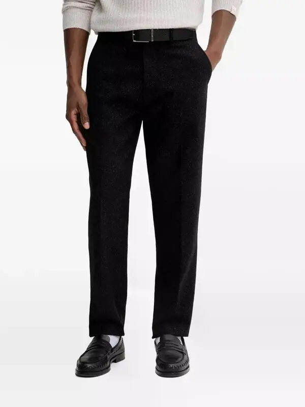 Marc O'polo Belt-loop Trousers With Speckled Design