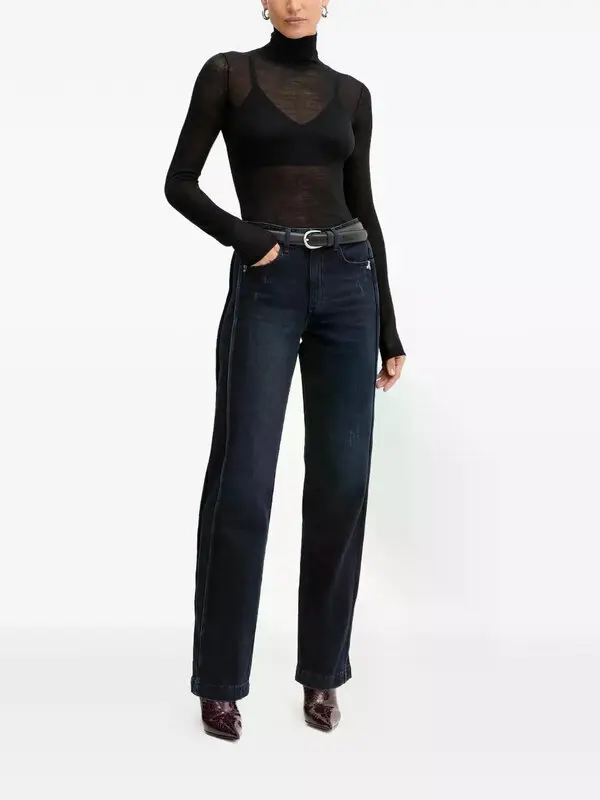 Patrizia Pepe Logo-appliqué Jeans