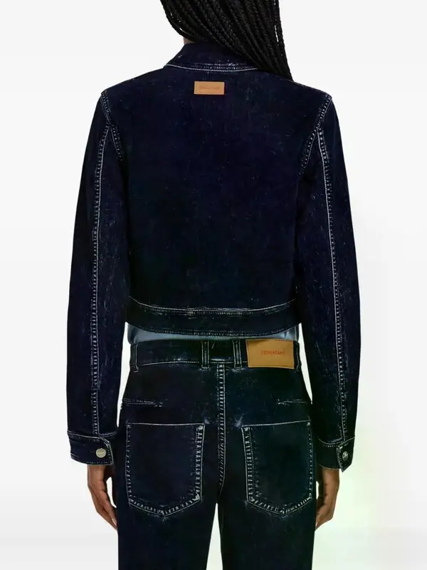 FERRAGAMO Flap-pocket Belted Cropped Jacket
