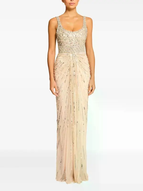 Jenny Packham Sequin-embellished Elixir Dress - Neutrals