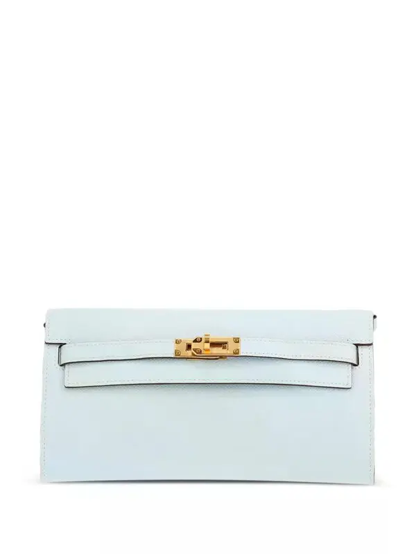 Hermès Kelly To Go Epsom-leather Clutch Bag - Blue