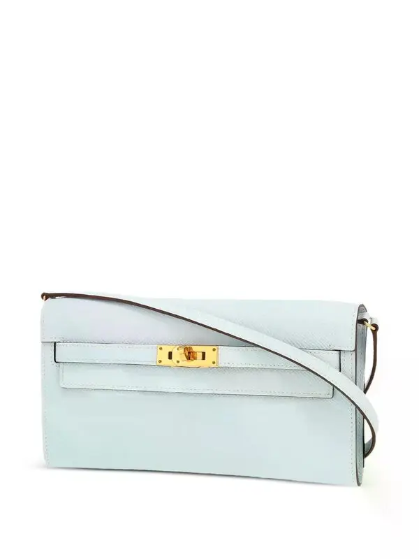 Hermès Kelly To Go Epsom-leather Clutch Bag - Blue