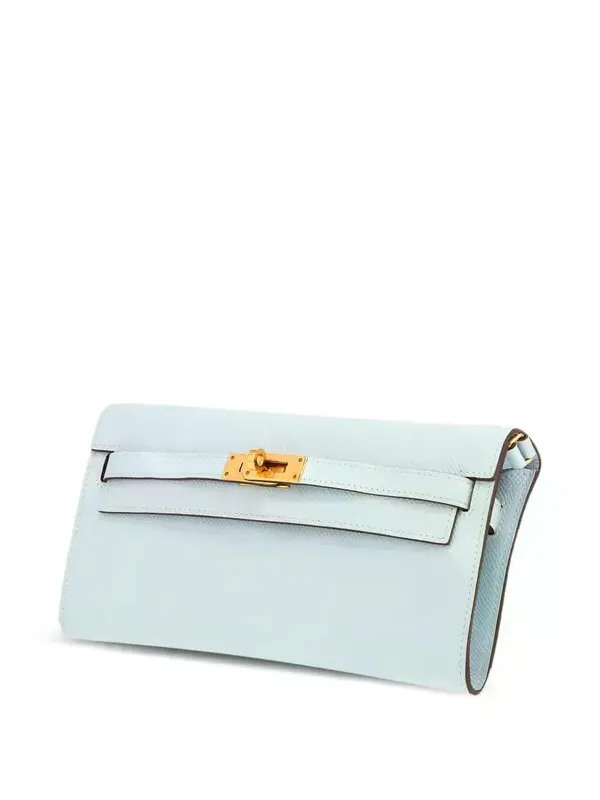Hermès Kelly To Go Epsom-leather Clutch Bag - Blue