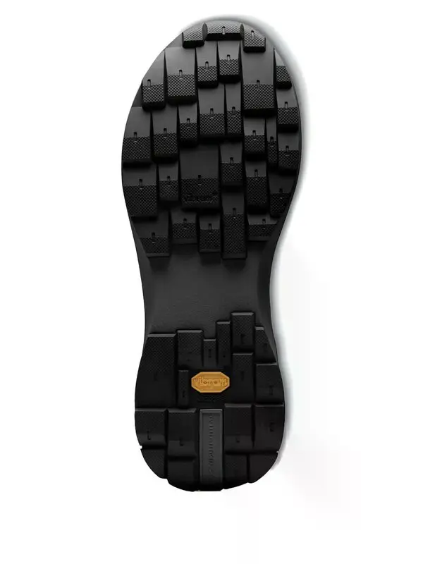 REFERENC Round Toe Logo Derby Shoes