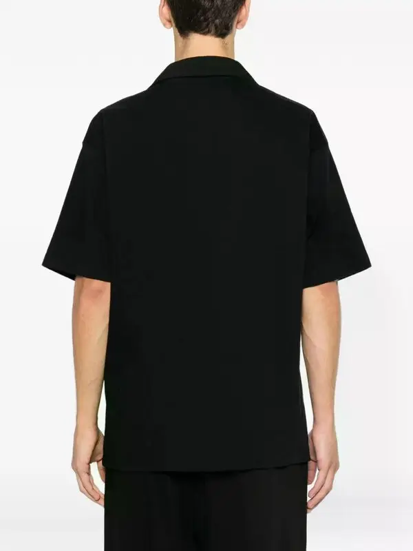MEDEEA Lapel Cotton T-shirt