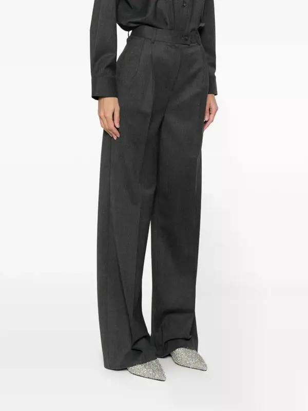 MEDEEA Pleated-front Tailored Trousers