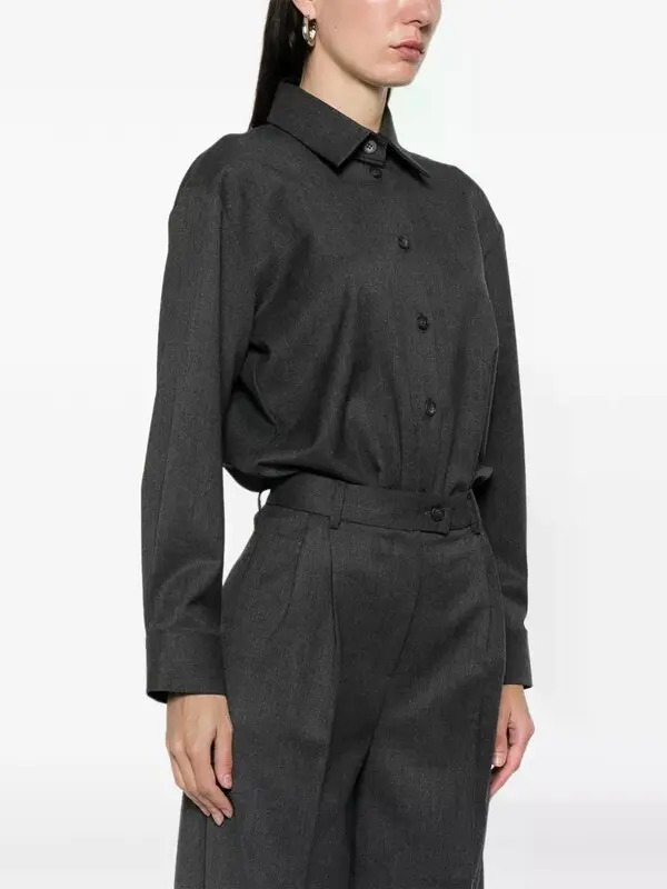 MEDEEA Button-front Shirt Bodysuit