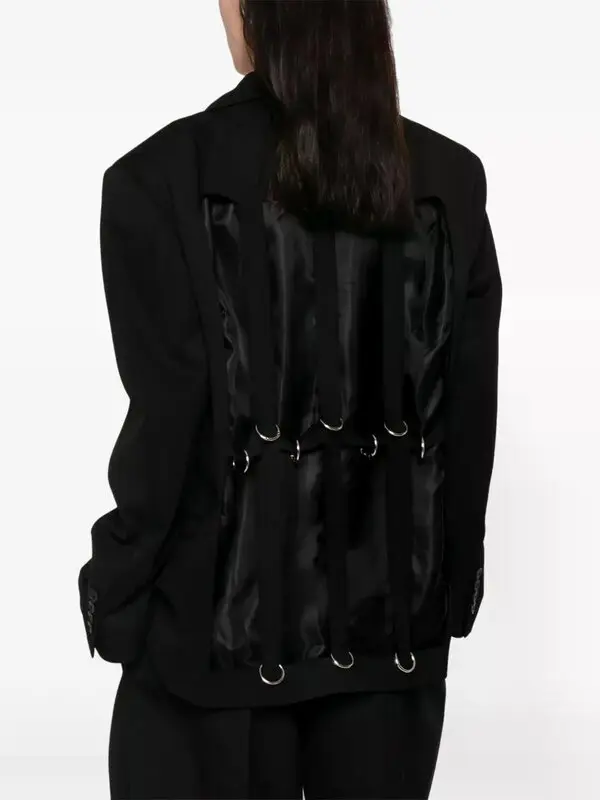 MEDEEA Deconstructed Blazer With Ring Detail