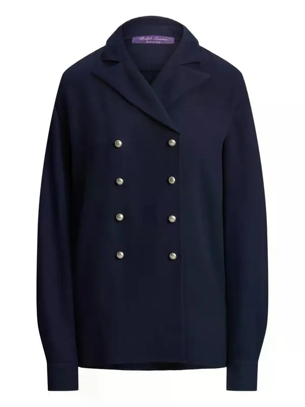 Ralph Lauren Double-breasted Terrel Shirt With Peak Lapels