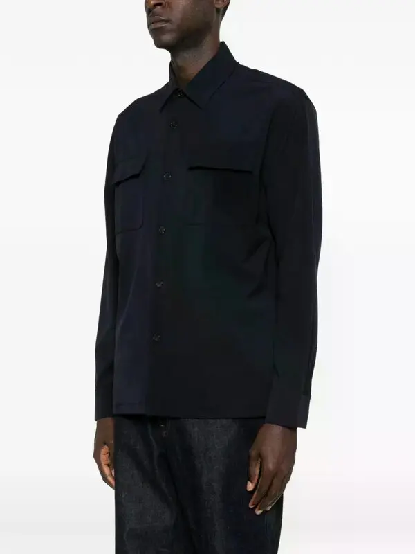 Karl Lagerfeld Patch-pocket Long-sleeve Shirt