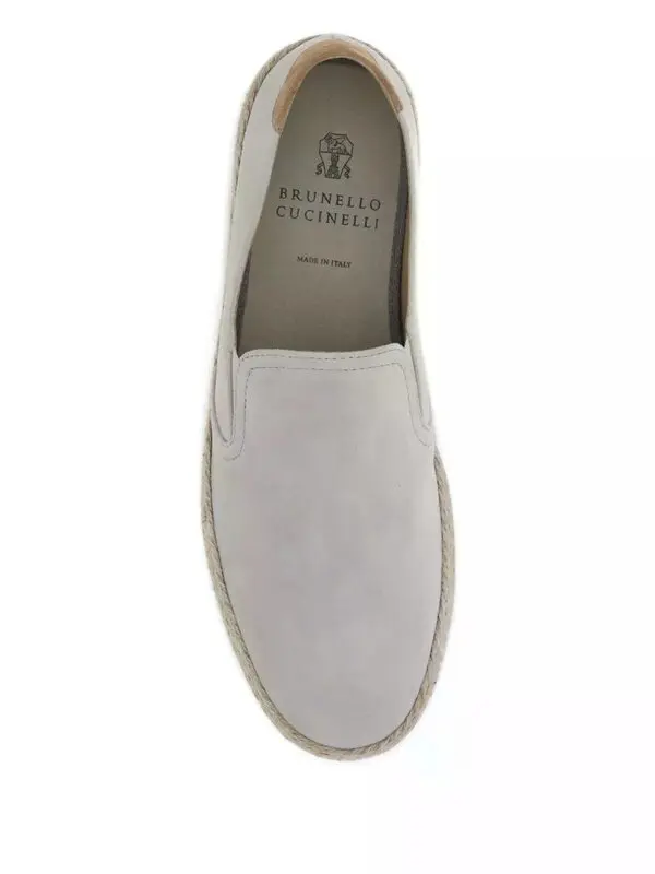 Brunello Cucinelli Suede Espadrilles - Neutrals