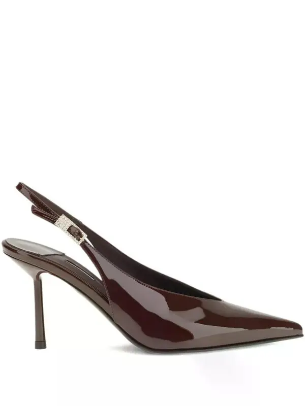 LE SILLA 80mm Clivage Slingback Pumps - Brown