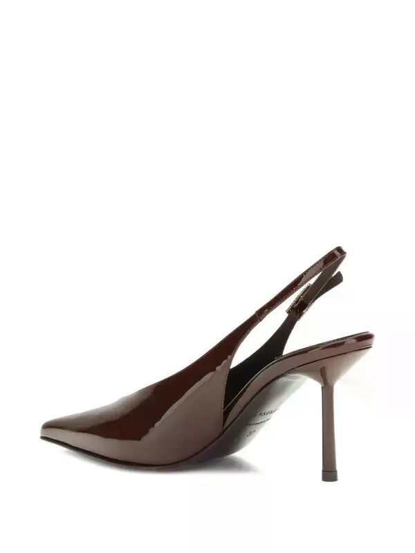 LE SILLA 80mm Clivage Slingback Pumps - Brown