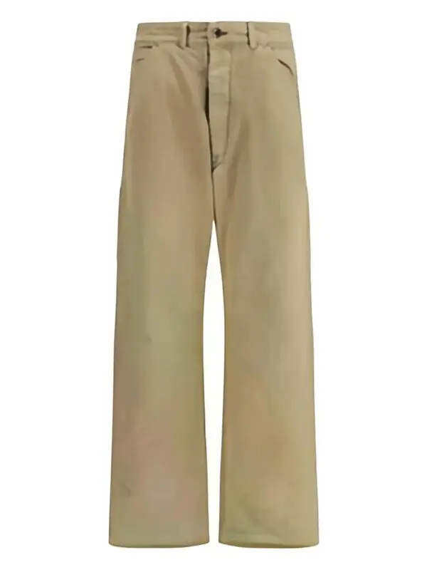 MAISON MARGIELA Herringbone Five-pocket Trousers - Neutrals
